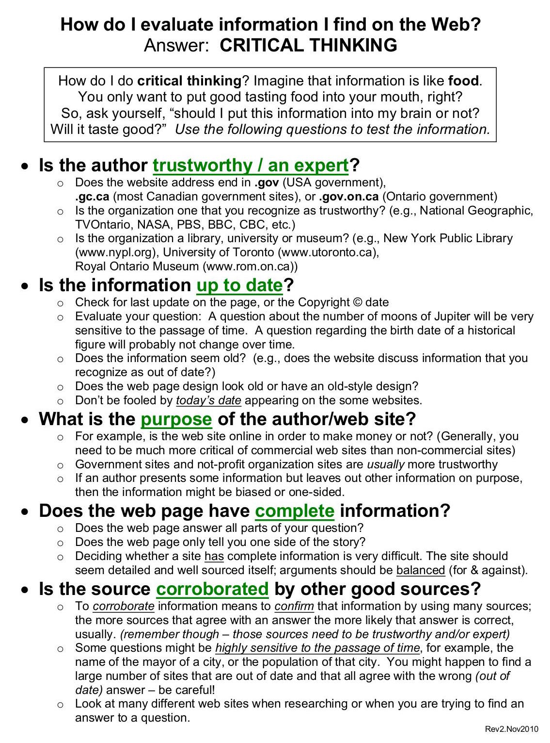 A critical thinking paradox